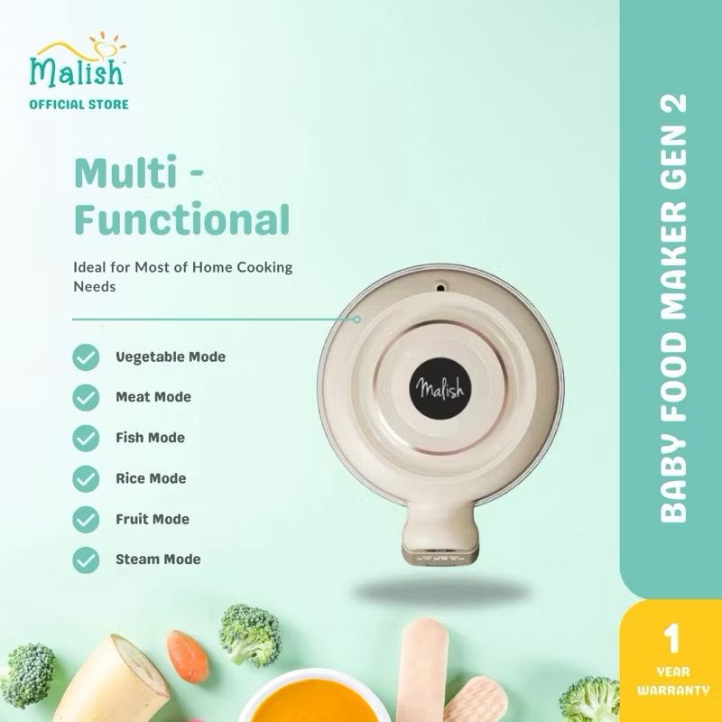 Malish Smart Multi-Functional Baby Food Processor Gen 2 – Nyusoo