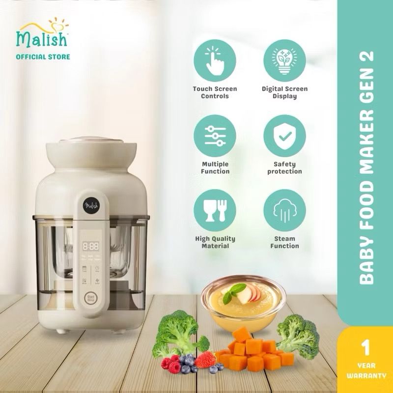 Malish Smart Multi-Functional Baby Food Processor Gen 2 – Nyusoo